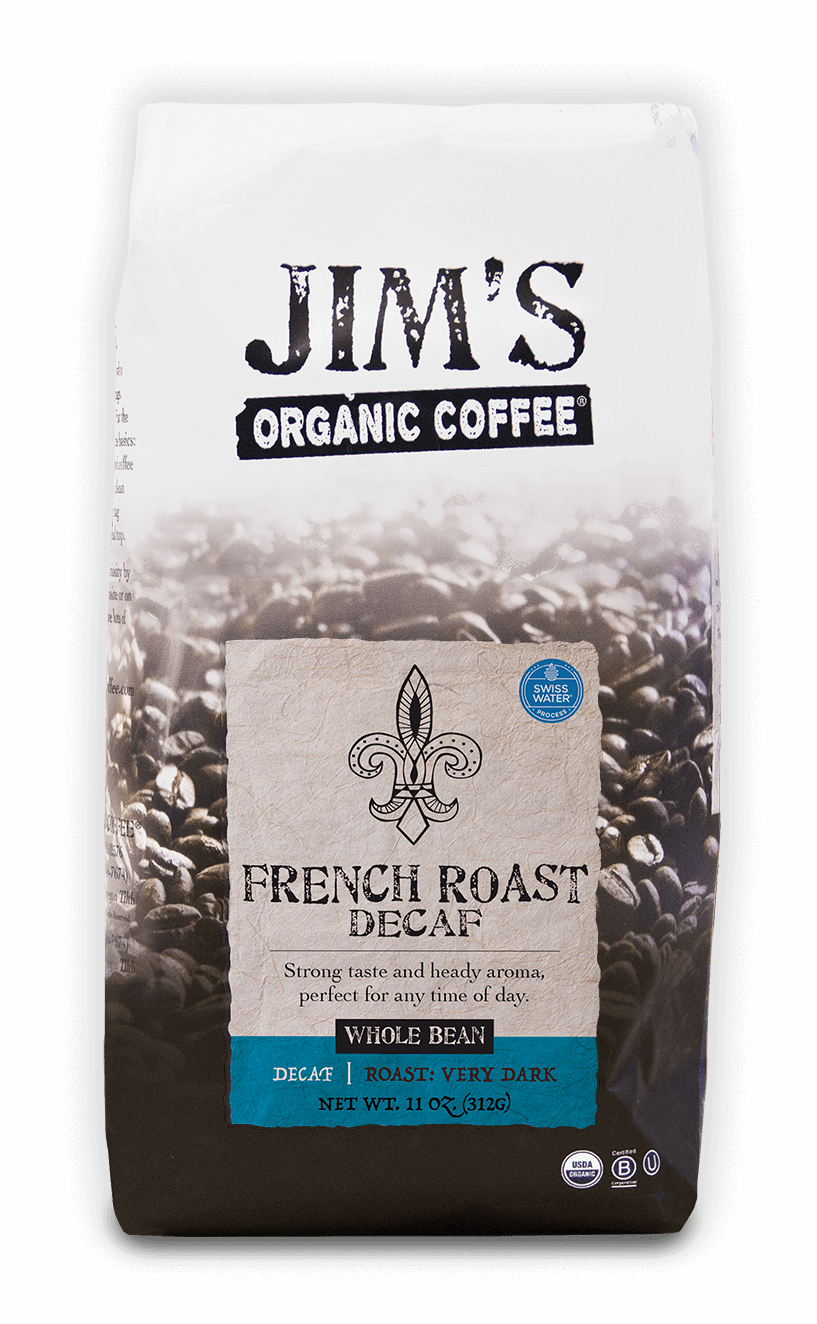 French Roast Decaf – Jim's Organic Coffee